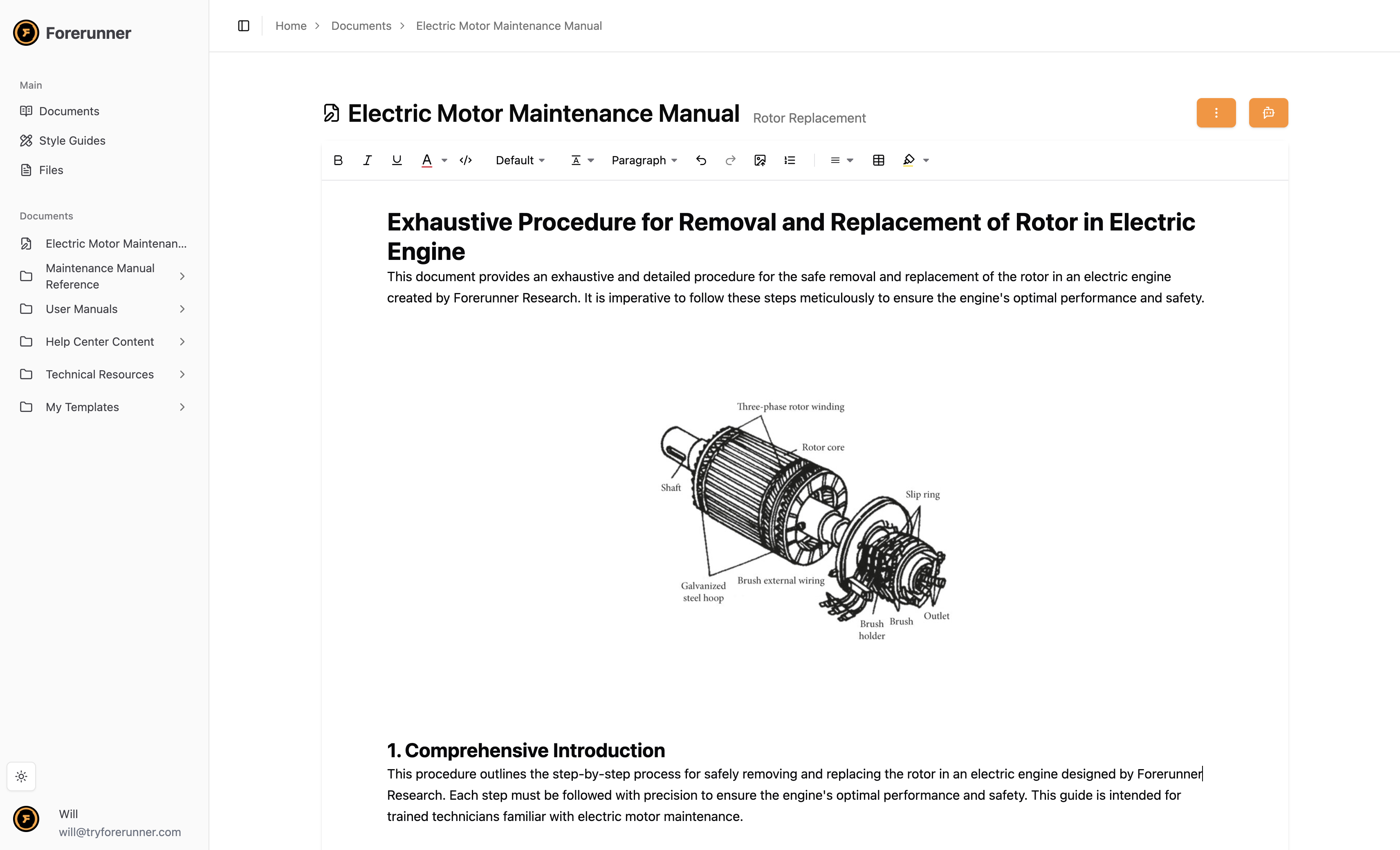 Forerunner - The Modern Documentation Solution